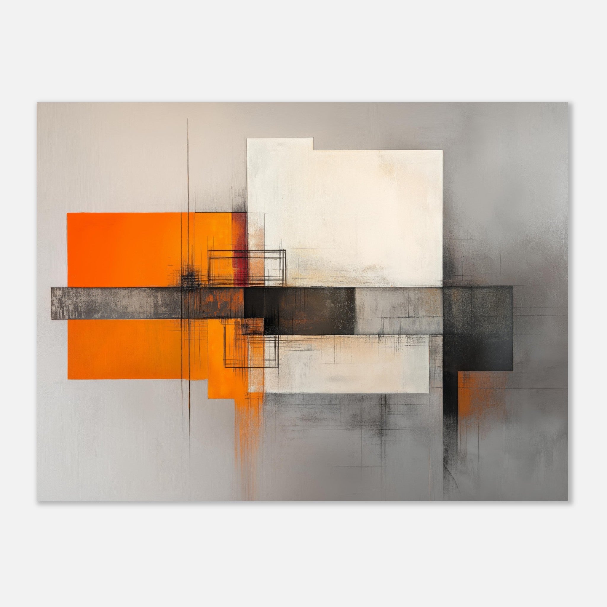 Shades of Balance - Abstract digital art in warm earth tones | Poster ...